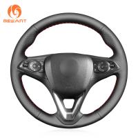 China MEWANT Latest DIY Stitch Steering Wheel Cover Brown For Opel Astra K Corsa E Crossland X Insignia B Country Tourer KARL Zafira C for sale