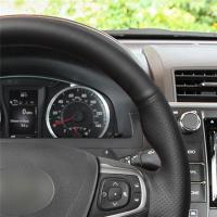 China Accessories Hand Sewing Artificial Leather Steering Wheel Cover for Toyota Camry Avalon 2013 2014 2015 2016 2017 2018 for sale