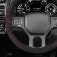 China Super Soft Suede DIY Hand Stitching Steering Wheel Cover for Dodge RAM  RAM Classic  1500 Classic  2500 3500 5500 for sale