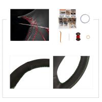 China Hand Sewing Black Suede Genuine Leather Custom Steering Wheel Cover For Peugeot 206 1998 1999 2000 2001 2002 2003 2004 2005 for sale