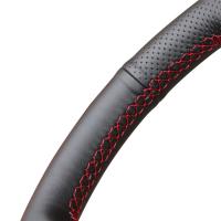 China Custom Hand Sewing Artificial Leather Steering Wheel Cover for Toyota 86 GT86 Subaru BRZ for sale