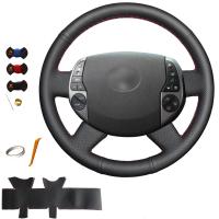 China Custom Hand Sewing Artificial Leather Steering Wheel Cover for Toyota Prius 20 2004 2005 2006 2007 2008 2009 for sale