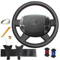 China Hand Sewing Artificial Leather Steering Wheel Cover for Toyota Prius 20 2004 2005 2006 2007 2008 2009 for sale