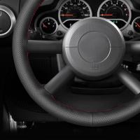 China DIY Hand Stitch Genuine Leather Steering Wheel Cover for for Jeep Wrangler JK 2007 2008 2009 2010 for sale
