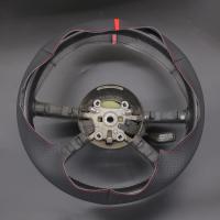 China DIY Hand Stitch Genuine Leather Steering Wheel Cover for for Jeep Wrangler JK 2007 2008 2009 2010 for sale