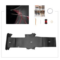 China Car Interior Accessories Black Artificial Leather Hand Stitch DIY Steering Wheel Cover For Peugeot 408 308 for sale