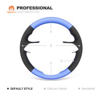 China Blue Artificial Leather Black Suede Custom Car Accessory Steering Wheel Cover For Buick Encore Verano Cascada 2013-2019 for sale