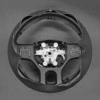 China Custom Hand Stitching PU Leather Steering Wheel Cover for Dodge RAM 1500 3500 2013 2014 2015 2016 2017 2018 for sale
