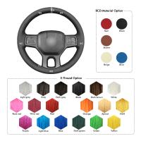 China Custom Hand Stitching PU Leather Steering Wheel Cover for Dodge RAM 1500 3500 2013 2014 2015 2016 2017 2018 for sale
