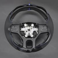 China Custom Hand Stitching Carbon Leather Steering Wheel Cover for Dodge RAM 1500 3500 2013 2014 2015 2016 2017 2018 for sale