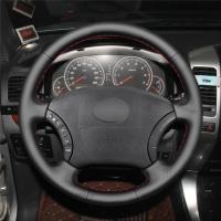 China Hand Stitched Artificial Leather Steering Wheel Cover for Toyota Land Cruiser Prado 120 Tacoma 4Runner Hilux Highlander Sequoia for sale