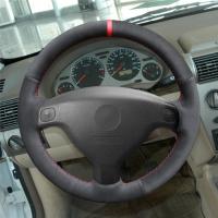 China Hand Sewing Black Suede Steering Wheel Cover for Opel Astra G H Zafira A 1998 1999 2000 2001 2002 2003 2004 2005 for sale