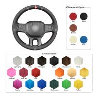 China Custom Hand Sewing Leather Steering Wheel Cover for Dodge RAM 1500 3500 2013 2014 2015 2016 2017 2018 for sale