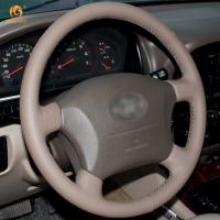 China Hand Sewing Artificial Leather Steering Wheel Cover Wrap for Toyota Land Cruiser Prado 120  Land Cruiser Tacoma 4Runner for sale