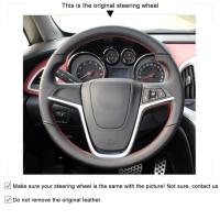 China Car PU Leather Custom Design Steering Wheel Wrap For Opel Mokka 2013 2014 2015 2016 Zafira C 2011 2012 2013 2014 2015 2016 for sale