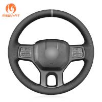 China Custom Hand Stitching Leather Steering Wheel Cover for Dodge RAM 1500 3500 2013 2014 2015 2016 2017 2018 for sale