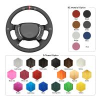 China Custom High-quality Hand Stitch Black Leather Cool Style Steering Wheel Cover for Land Rover Range Rover III(L322) 2002-2012 for sale