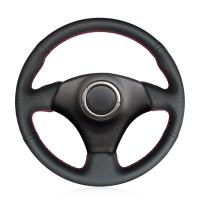 China Leather DIY Hand Sewed Car Steering Wheel Cover for Toyota Corolla RAV4 Land Cruiser Prado Tundra Tacoma Prius Camry Highlander for sale