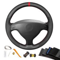 China DIY Suede Leather Black Customized Steering Wheel Cover For Opel Astra G H 1998 1999 2000 2001 2002 2003 2004 2005 2006 2007 for sale