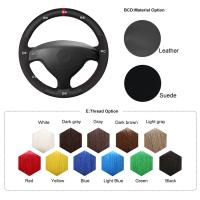 China DIY Suede Leather Black Customized Steering Wheel Cover For Opel Astra G H 1998 1999 2000 2001 2002 2003 2004 2005 2006 2007 for sale