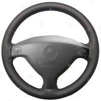 China Wholesale Hand Stitched Steering Wheel Covers Leather Wrap for Buick Sail Opel Astra G H 1998-2007 Opel Zafira A 1999-2005 for sale