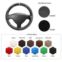 China Car Accessories Suede Hand Sewing Wrap Steering Wheel Cover For Opel Astra G H 1998 1999 2000 2001 2002 2003 2004 2005 2006 2007 for sale