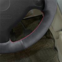 China Car Accessories Suede Hand Sewing Wrap Steering Wheel Cover For Opel Astra G H 1998 1999 2000 2001 2002 2003 2004 2005 2006 2007 for sale
