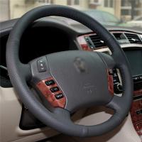 China Genuine Leather Hand Stitching Steering Wheel Cover Car with Grip for Toyota Crown 2006 2007 2008 2009 2010-2014 for sale