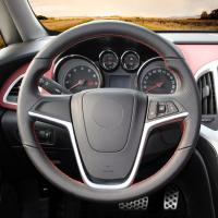 China PU Leather Car Black Steering Wheel Cover For Opel Astra J 2010 2011 2012 2013 2014 2015 Insignia 2009 2010 2011 2012 2013 for sale