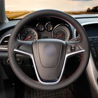 China Hand Sewing Stitch Steering Wheel Cover With Needle For Opel Astra Zaflra Signum Vectra Antara Agila Mokka Insignia Meriva for sale