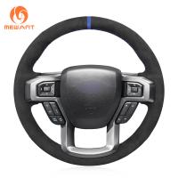 China Customized Available Best Athsuede Hand Sewing Steering Wheel Cover Wrap for Ford F-150 250 350 450 550 600 650 750 2015-2023 for sale