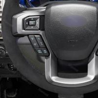 China Customized Available Best Athsuede Hand Sewing Steering Wheel Cover Wrap for Ford F-150 250 350 450 550 600 650 750 2015-2023 for sale