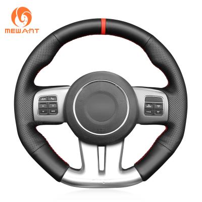 China Hand Stitching Custom PU Leather Steering Wheel Cover for Jeep Grand Cherokee SRT for sale