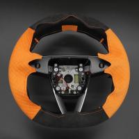 China Customized High Quality Super Soft Suede Steering Cover For Tesla Model 3 2023-2024 for sale