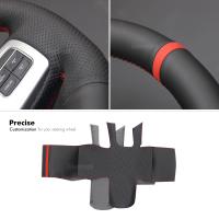 China Hand Stitching Custom PU Leather Steering Wheel Cover for Jeep Grand Cherokee SRT for sale