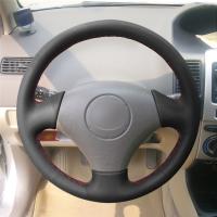 China Black Artificial Leather Custom Steering Wheel Cover for Toyota Vios Corolla 2000 2001 2002 2003 2004 Toyota Mark 2 for sale