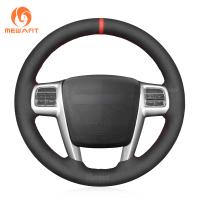 China Customized Available Durable Leather Suede Hand Sewing Steering Wheel Cover Wrap for Chrysler 200 300 Town and Country 2011-2014 for sale