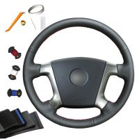 China Hand Stitching Black Artificial Leather Steering Wheel Cover for Chevrolet Epica 2006 2007 2008 2009 2010 2011 for sale