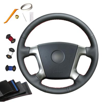 China Hand Stitching Black Artificial Leather Steering Wheel Cover for Chevrolet Epica 2006 2007 2008 2009 2010 2011 for sale
