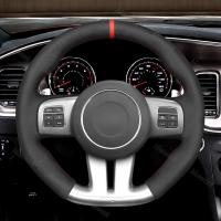 China Hand Stitching Custom Soft Suede Steering Wheel Cover for Jeep Grand Cherokee SRT for sale