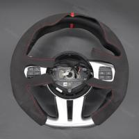 China Hand Stitching Custom Soft Suede Steering Wheel Cover for Jeep Grand Cherokee SRT for sale