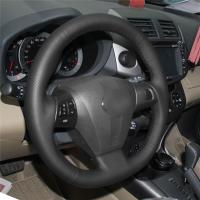 China Black Perforated Leather Car Steering Wheel Cover for Toyota RAV4 1998 1999 2000 2001 2002 2003 2004 2005 2006-2019 for sale