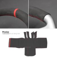 China Hand Stitching Custom Soft Suede Steering Wheel Cover for Jeep Grand Cherokee SRT for sale