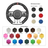 China Hand Stitching Custom Soft Suede Steering Wheel Cover for Jeep Grand Cherokee SRT for sale