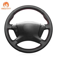 China Wholesale Mewant Leather Car Steering Wheel Cover  for Toyota Avensis 2003 2004 2005 2006 2007 for sale