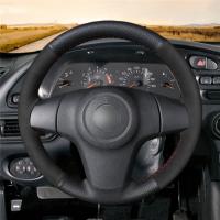 China Custom Hand Stitching Suede Leather Steering Wheel Cover for Chevrolet Niva Vuaxhall Corsa D 2010 2015 for sale