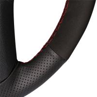 China Custom Hand Stitching Suede Leather Steering Wheel Cover for Chevrolet Niva Vuaxhall Corsa D 2010 2015 for sale