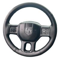 China Hand Stitching PU Leather Steering Wheel Cover for Dodge RAM 1500 3500 2013 2014 2015 2016 2017 2018 for sale