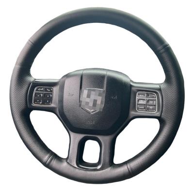 China Hand Stitching PU Leather Steering Wheel Cover for Dodge RAM 1500 3500 2013 2014 2015 2016 2017 2018 for sale