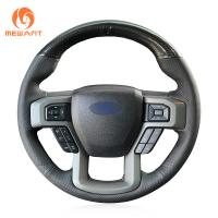 China Customized Available Durable Leather Suede Hand Sewing Steering Wheel Cover for Ford F150 F-250 (Raptor) 2015 2016 2017 2018 for sale